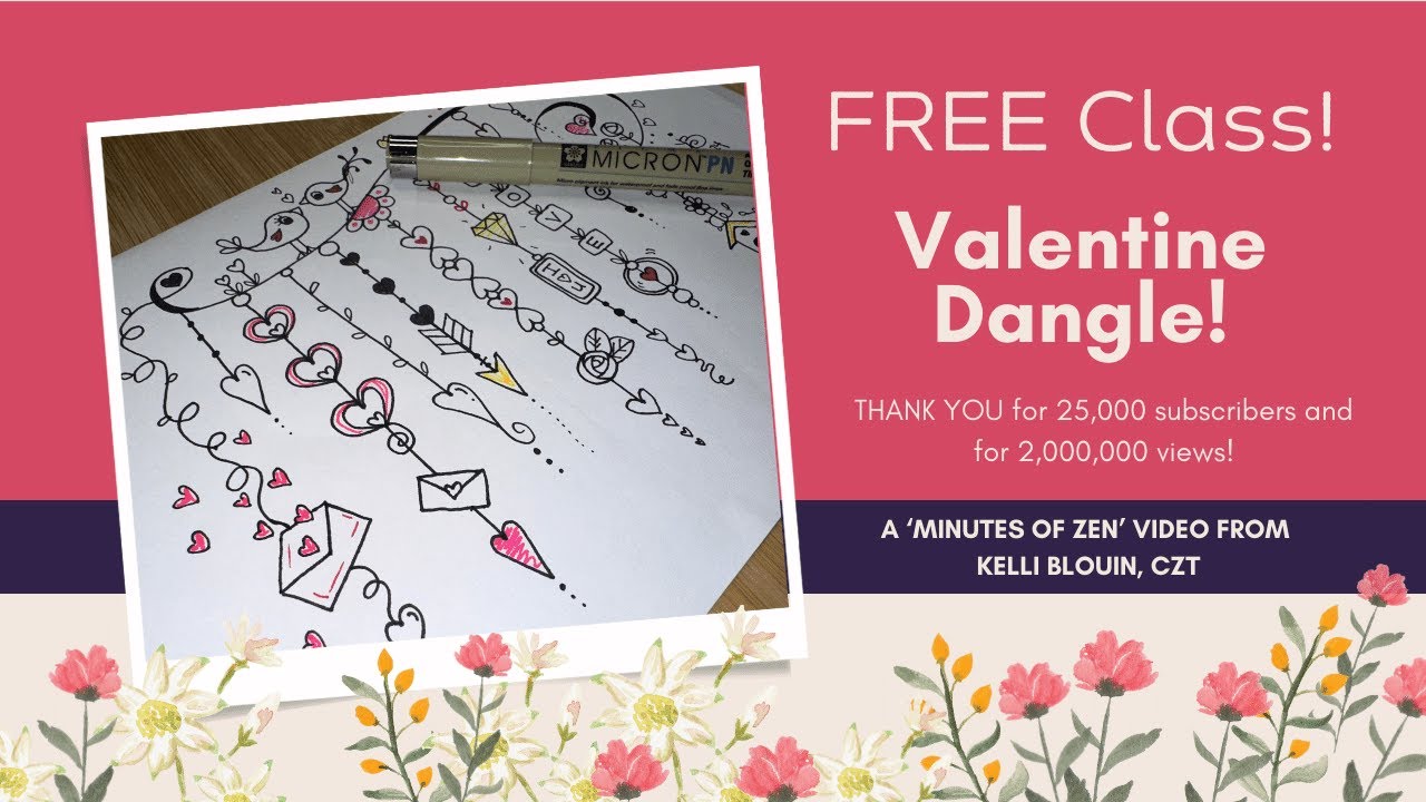 Valentine Dangle! A Minutes of Zen video! Free class! - YouTube
