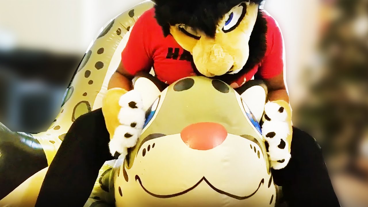 💙FURRY INFLATABLE - inflatable snow leopard and furry - YouTube