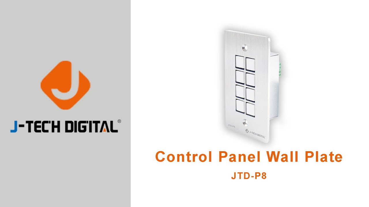 Control Panel Wall Plate (Model: JTD-P8) - YouTube