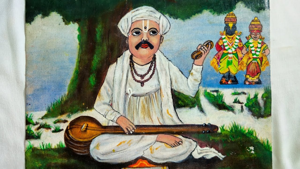 sant tukaram maharaj painting #acrylicpainting #explore #art # ...