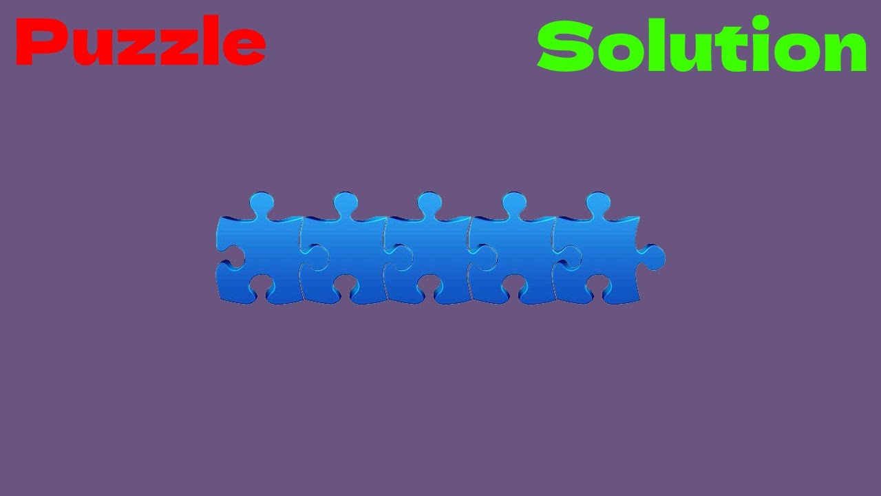 Already Solved - The Reverse Puzzle Game - YouTube