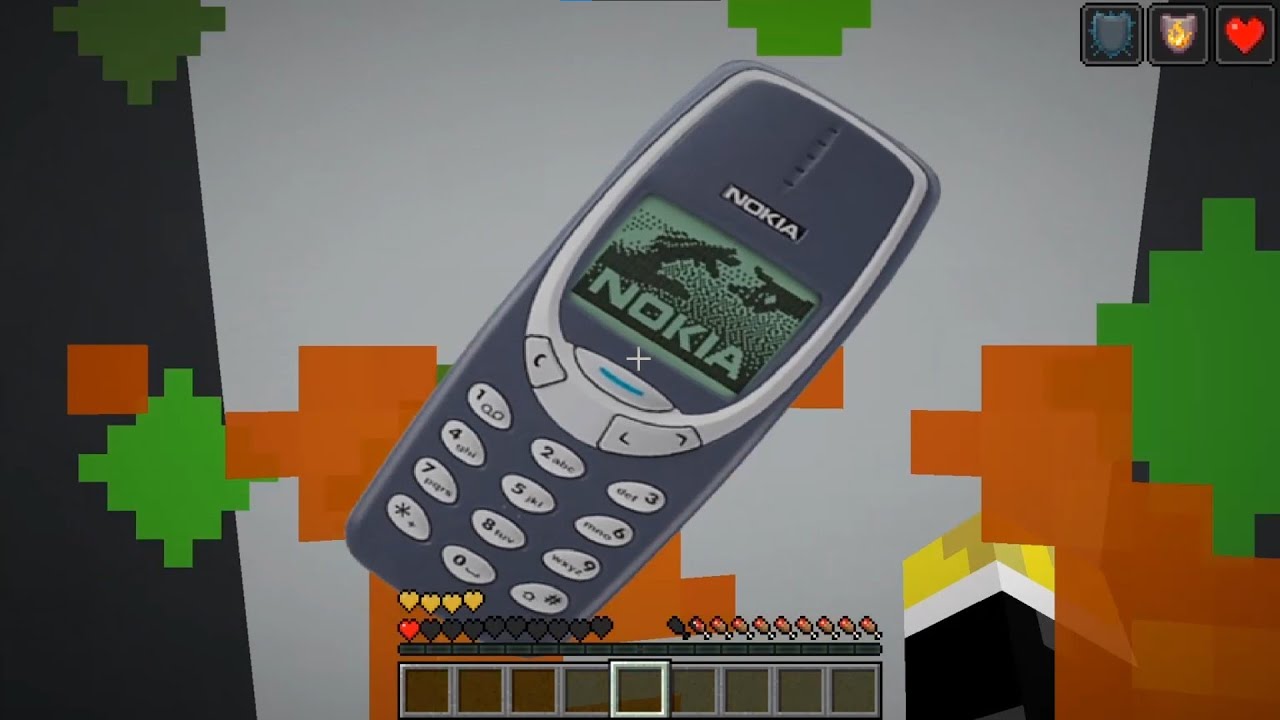 Nokia 3310 minecraft totem - YouTube