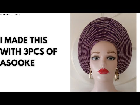 Round pleat autogele with 3pcs || Latest autogele style - YouTube