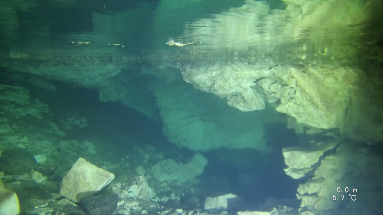 Switzerland - Sorgente del Brenno, first few meters into the cave - YouTube