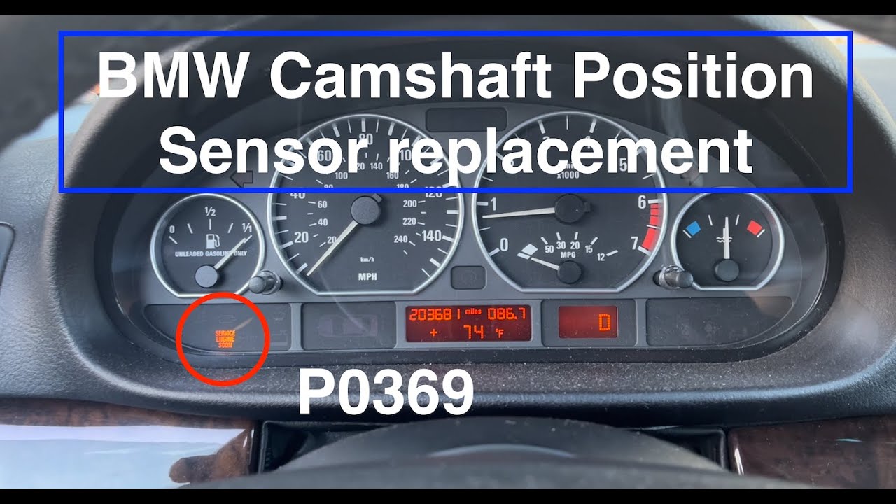 BMW camshaft position sensor replacement(P0369) - YouTube