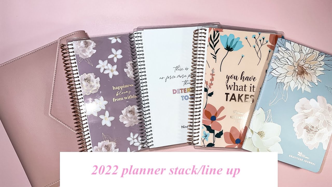 My 2022 Planner Stack/Line Up - YouTube