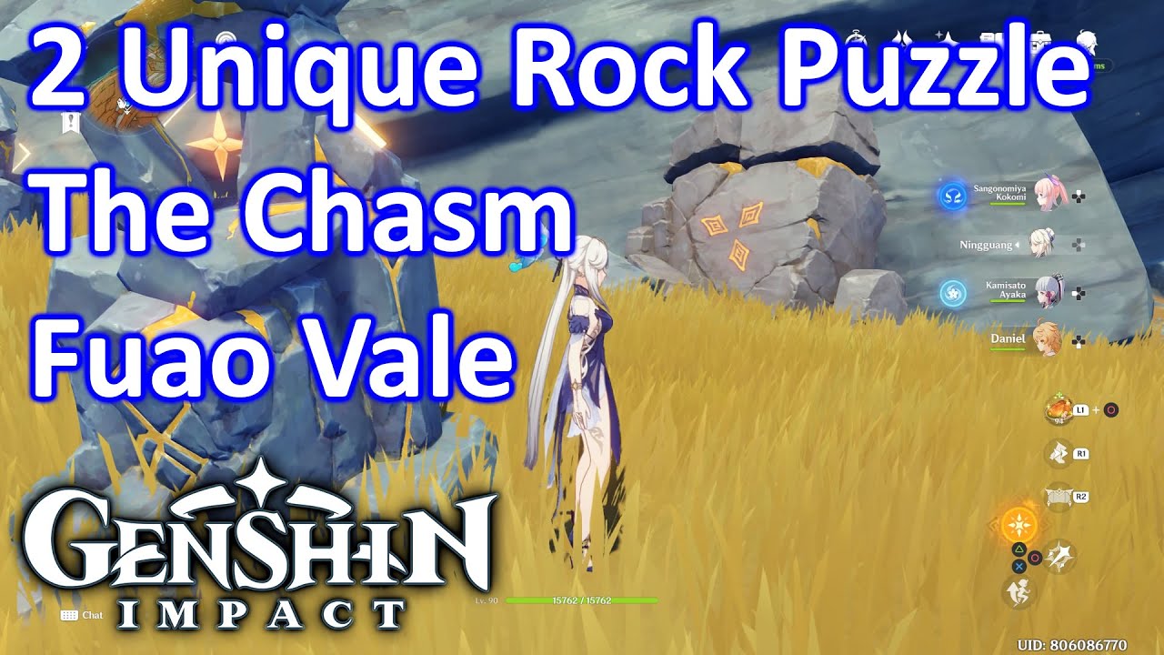 2 Unique Rock Puzzle The Chasm Fuao Vale Genshin Impact - YouTube