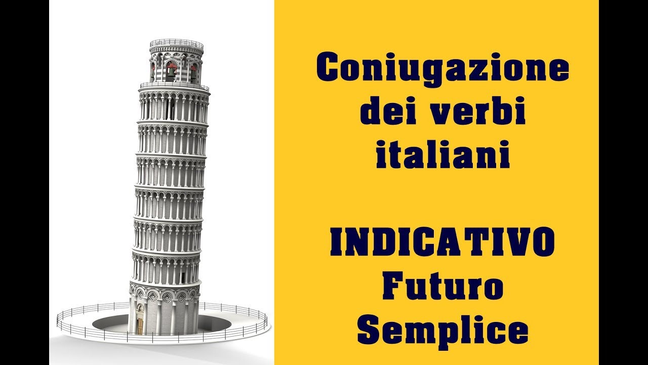 Coniugazione verbi italiani Futuro semplice - YouTube