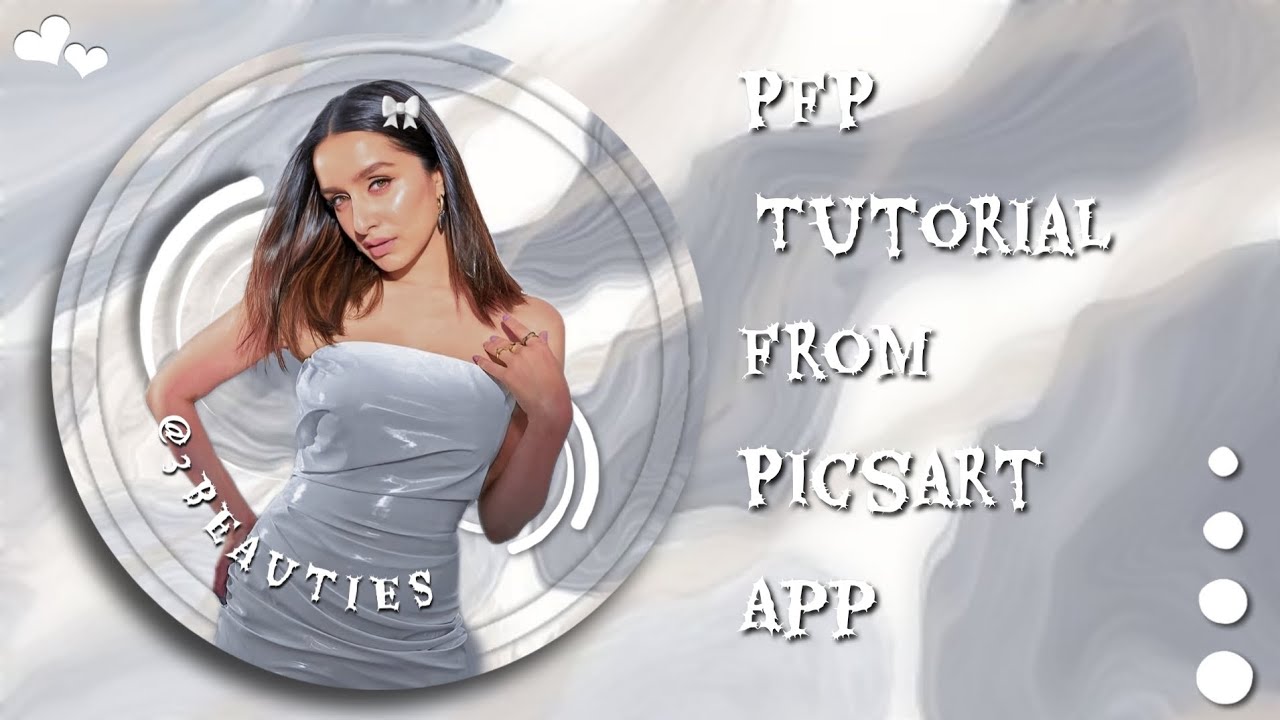 PFP Tutorial From Picsart App 🤍🪄 || 3 Beauties - YouTube