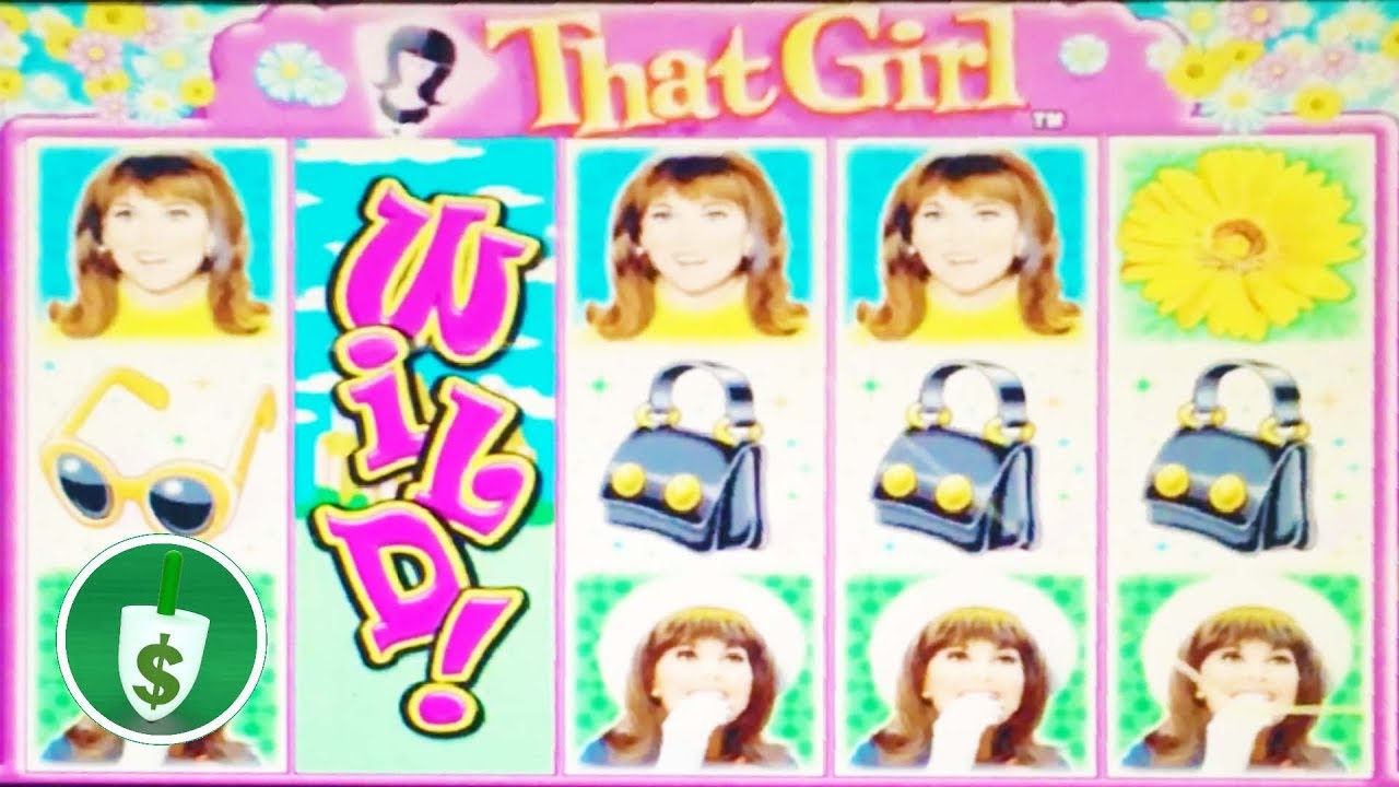 That Girl slot machine, nice win - YouTube