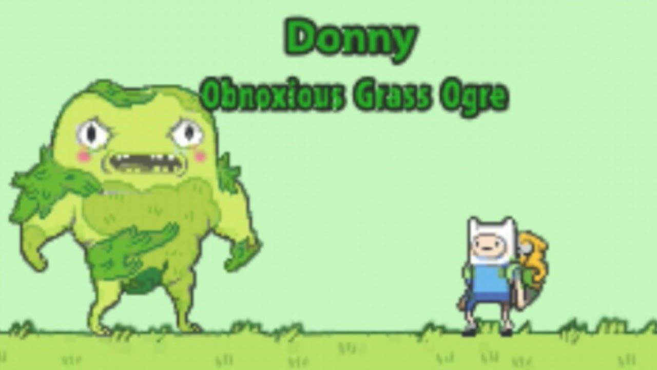 Boss Battle - Adventure Time DS (Donny Obnoxious Grass Ogre) - YouTube
