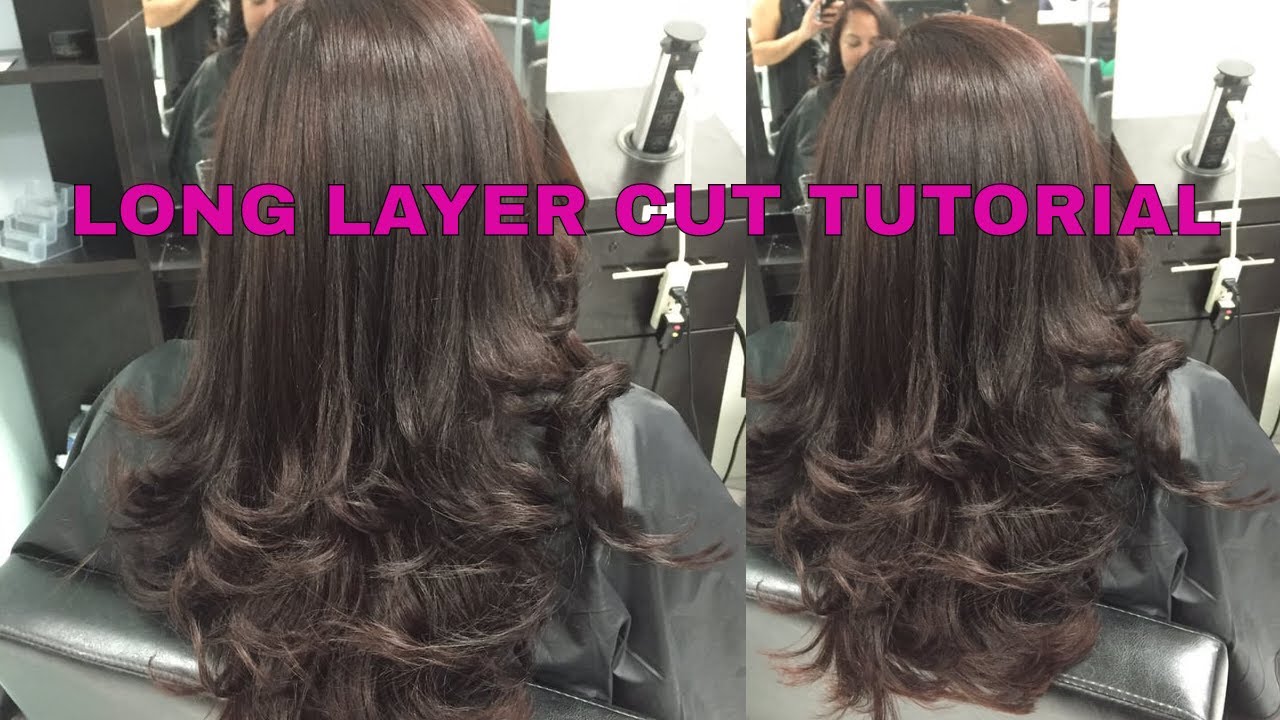 Long Hair Layer WITH Step CUT || LONG LAYER CUT TUTORIAL ||Easy Method ...