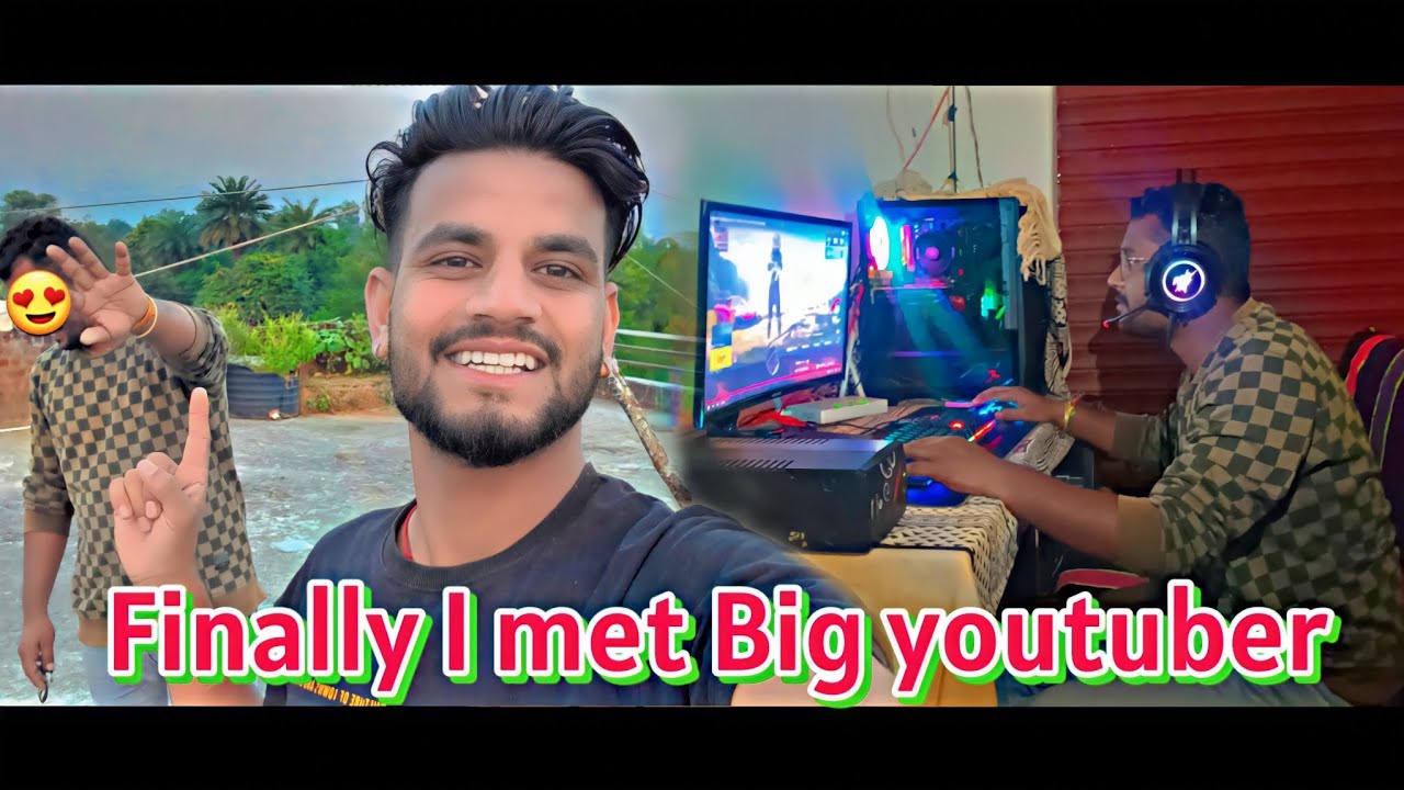 I meet a Big youtuber 😍 | एक बड़े youtuber se मिल लिया | @likergaming ...
