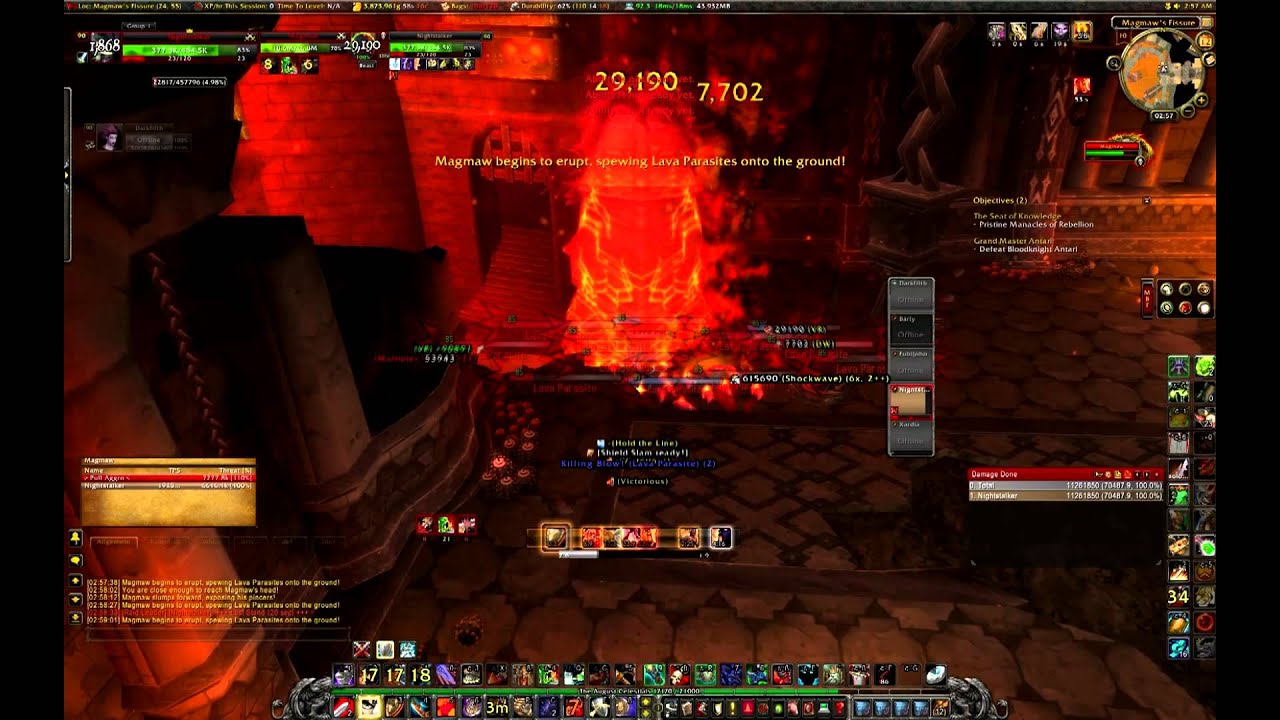 Solo: Magmaw 10 man || Protection Warrior lvl90 - YouTube