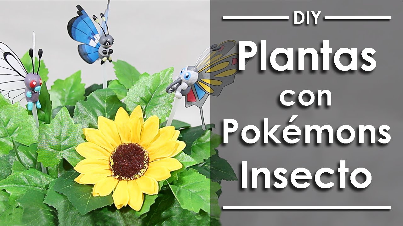 Plantas con Pokémons Insecto - DIY - YouTube