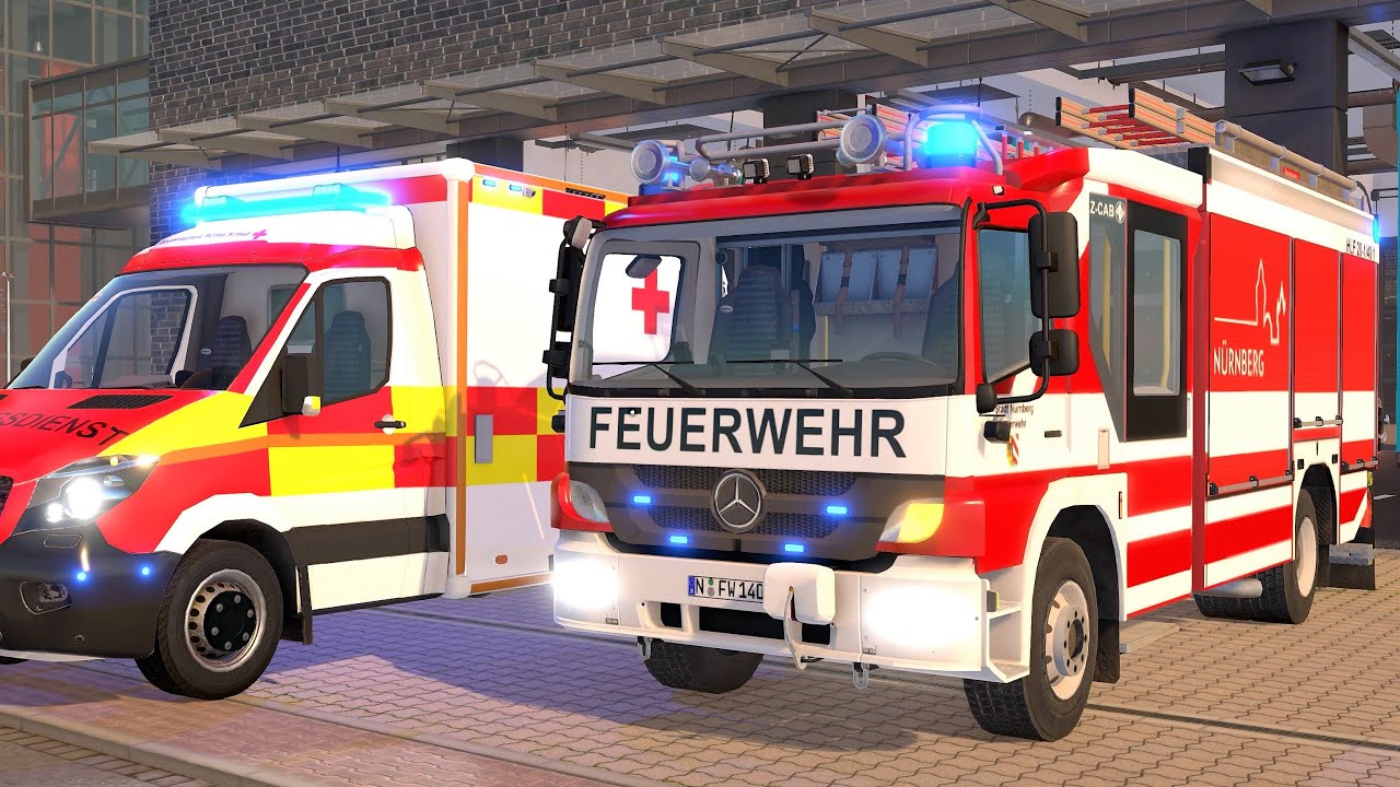 Emergency Call 112 - German Firefighters on Duty! 4K - YouTube