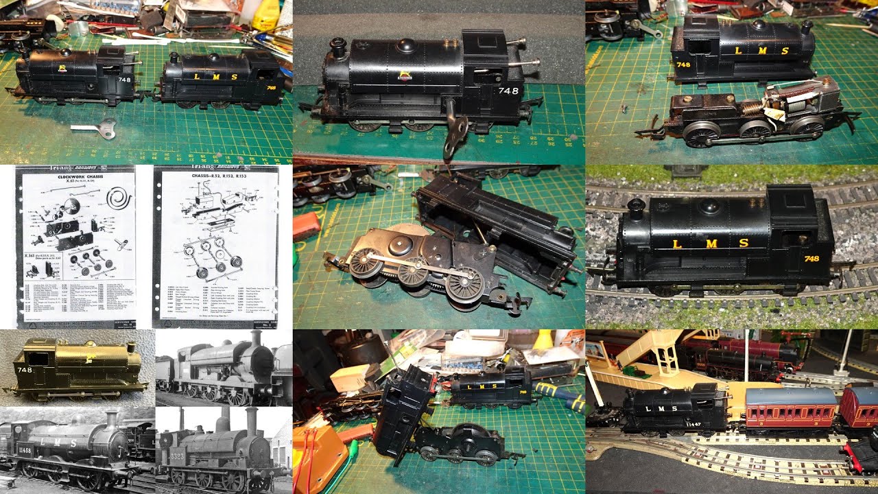 OO 235, Clockwork & Electric Tri-ang Saddle Tanks - YouTube