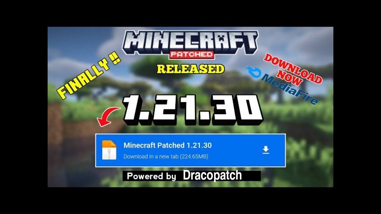 Minecraft Pocket Edition 1.21.30 patched download (mediafire) link ...