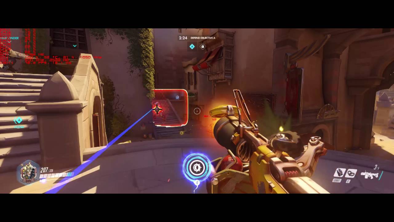 Overwatch Ultra Wide 3440x1440 AMD R9 Fury - YouTube