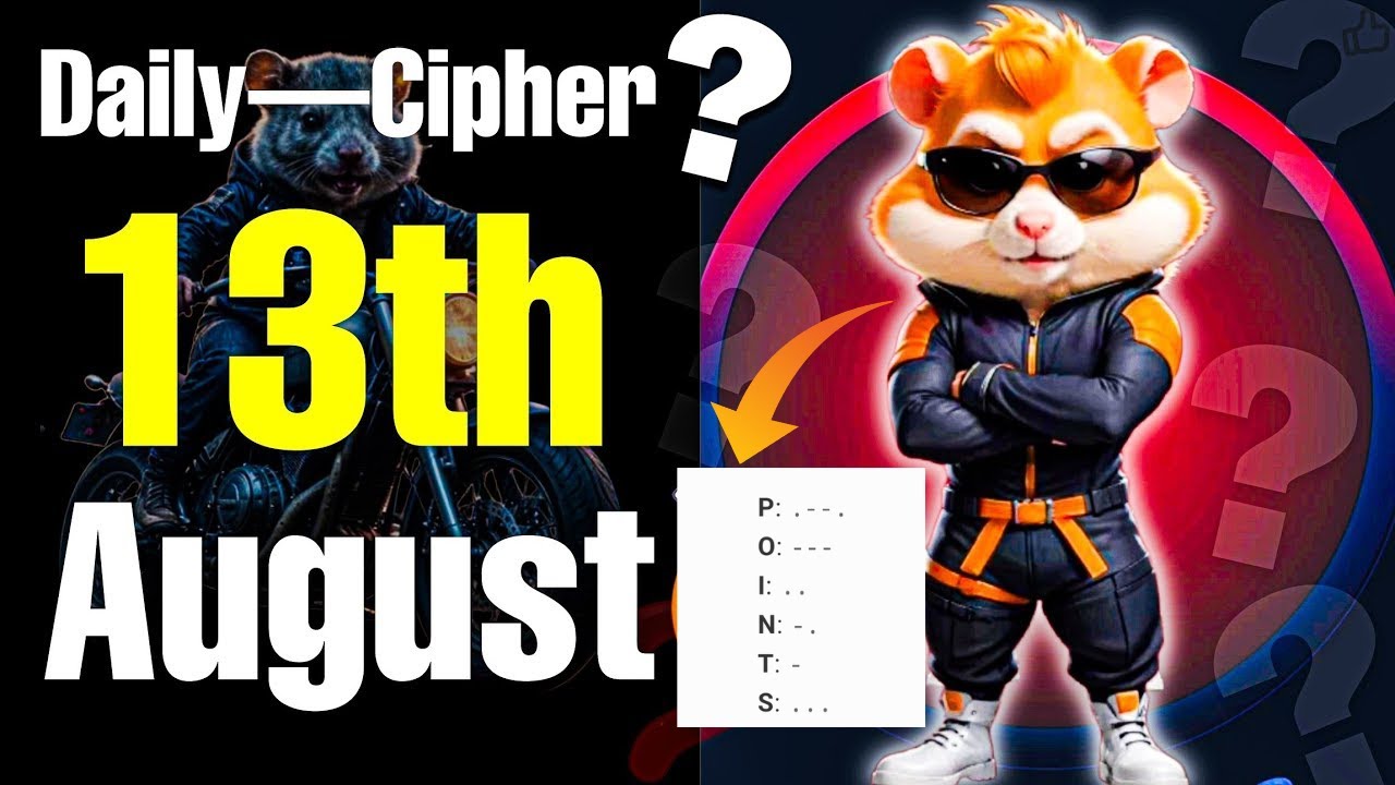 13 August Daily Cipher—Code for 1 m Coins Today | Hamster Kombat Daily ...