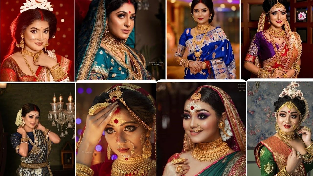 Simple Bengali reception look - YouTube