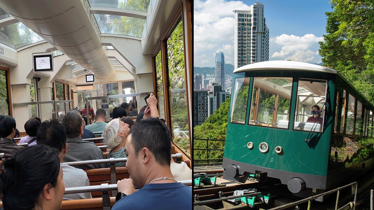 The Peak Tram Hong Kong Full POV | Iconic Tram with BEAUTIFUL Views ...