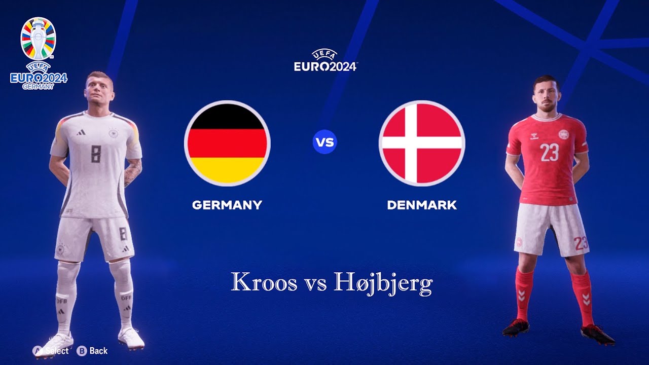 Germany vs Denmark - UEFA EURO 2024 - [ Ft. Kroos vs Højbjerg ] - YouTube