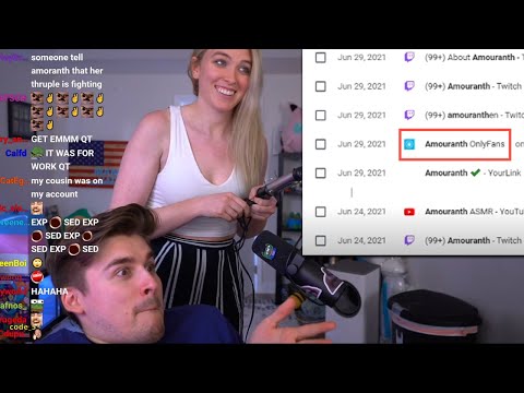 Ludwig shows QT his search history of Amouranth