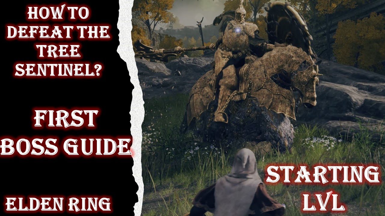 ELDEN RING - HOW TO DEFEAT THE TREE SENTINEL FIRST BOSS AT THE START ...