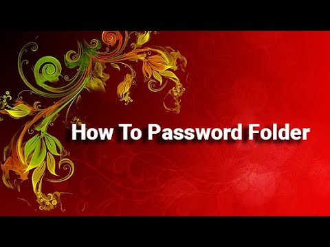 #How To Set Password In Computer File And Folde# - YouTube