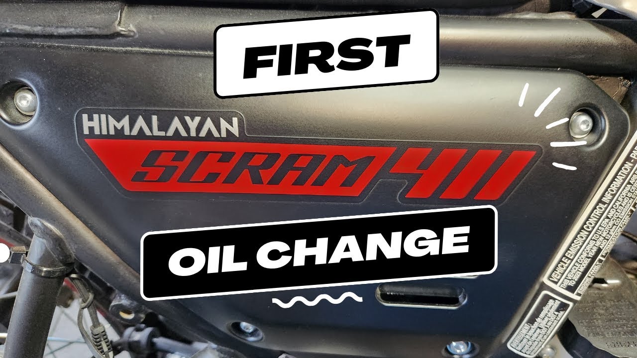 Royal Enfield Scram 411 First Oil Change - YouTube