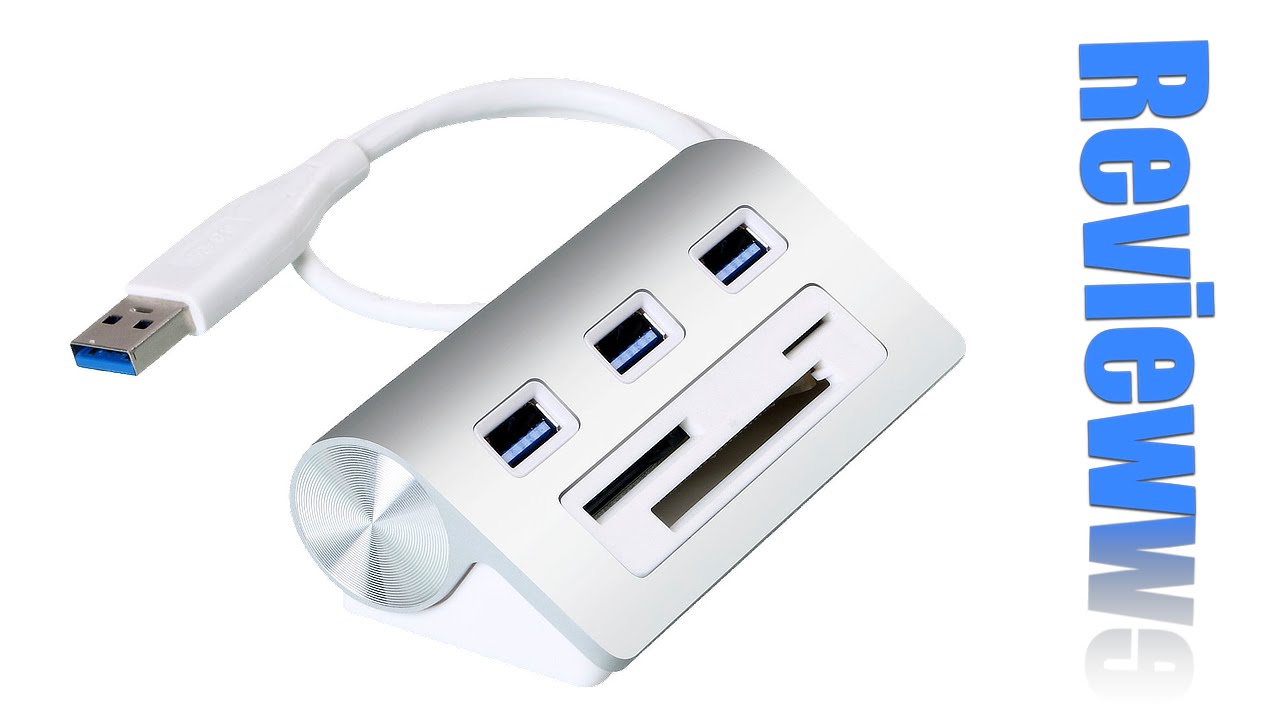 Cateck 3-Port USB 3.0 Hub and 3 slot card reader for Macs: Review - YouTube