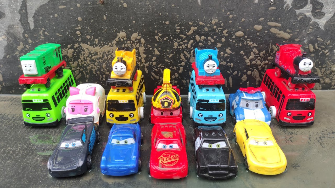 mencari mainan, Thomas and Friends, Thomas,poli,tayo,rabocarpoli - YouTube