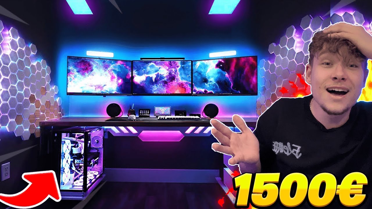 KOMPLETTES GAMING SETUP für 1500€!😍Günstiges Setup! - YouTube