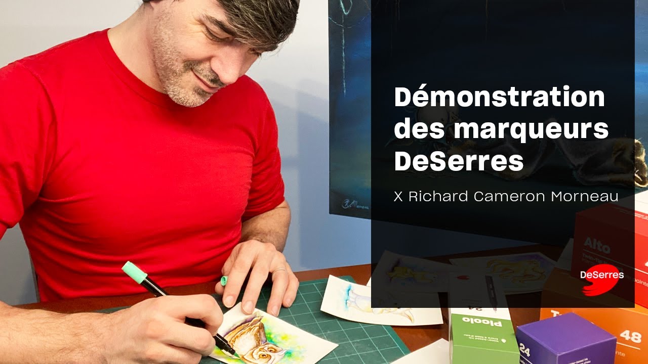 Démonstration des marqueurs DeSerres X Richard Cameron Morneau - YouTube
