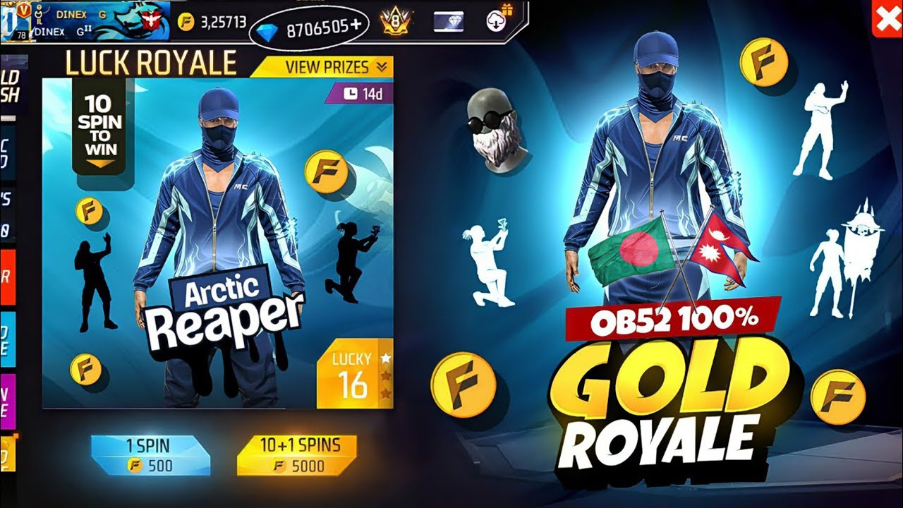 Next Gold Royal Bundle Confirm || free fire next Gold Royal Bundle ...