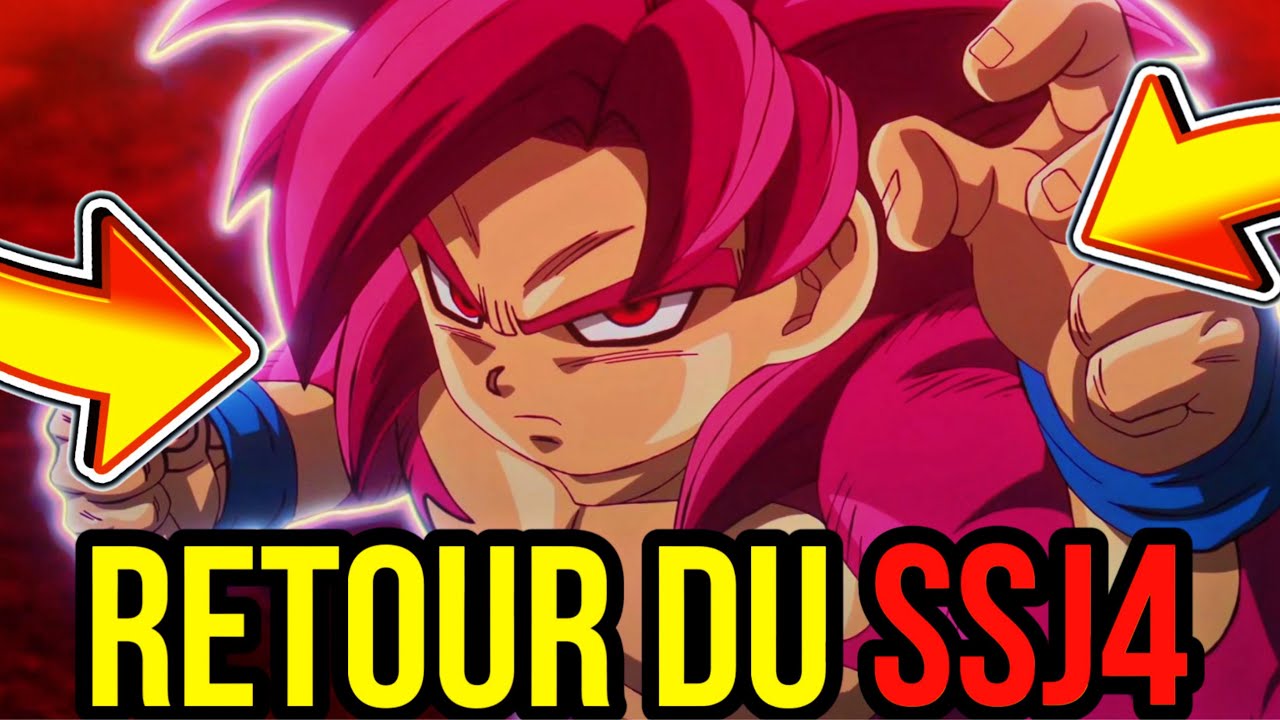 LE RETOUR OFFICIEL DU SSJ4 dans DRAGON BALL DAIMA - YouTube