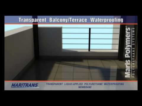 Transparent Balcony / Terrace Waterproofing using the MARITRANS SYSTEM ...
