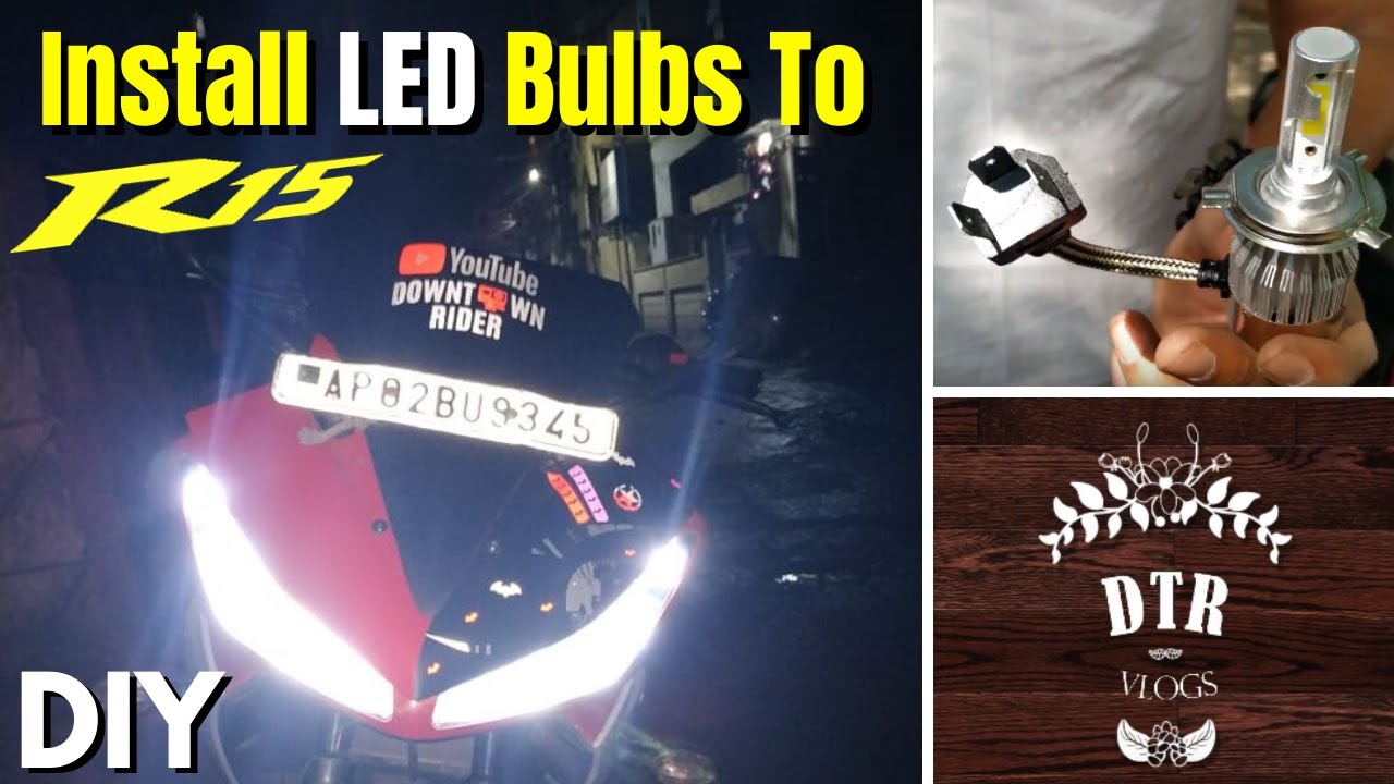 How to Fix LED lights to your Yamaha R15 | DIY | DTR Vlogs | Downtown ...