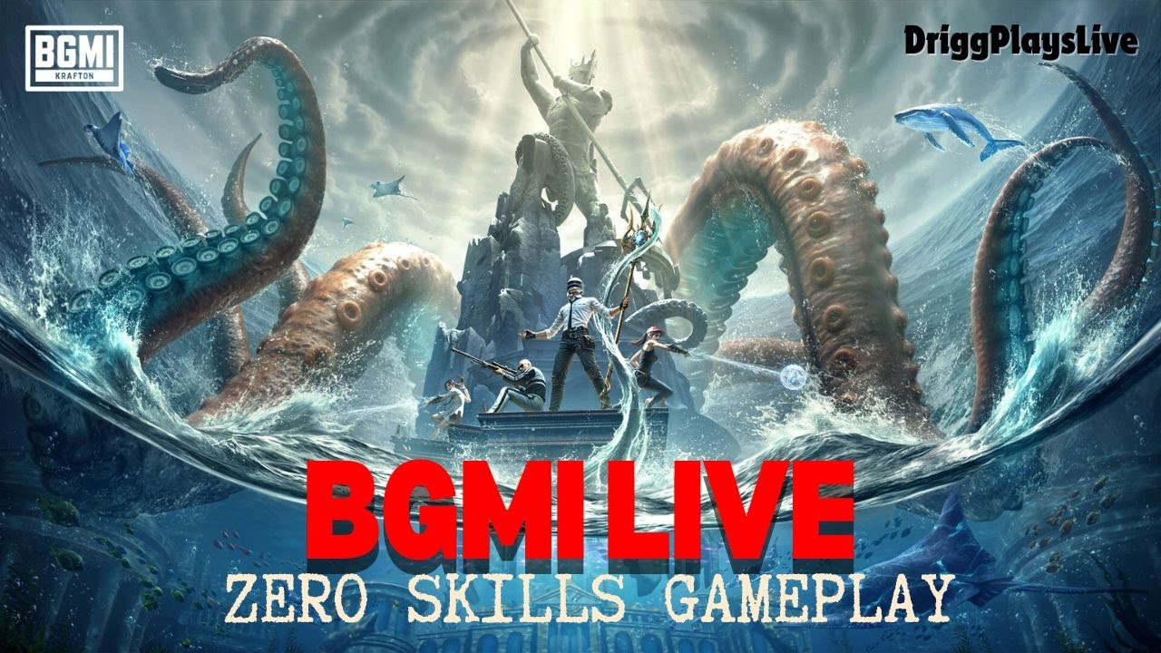 BGMI LIVE with ZERO SKILLS | Ye Paani kaha se Aagya | DriggPlays - YouTube