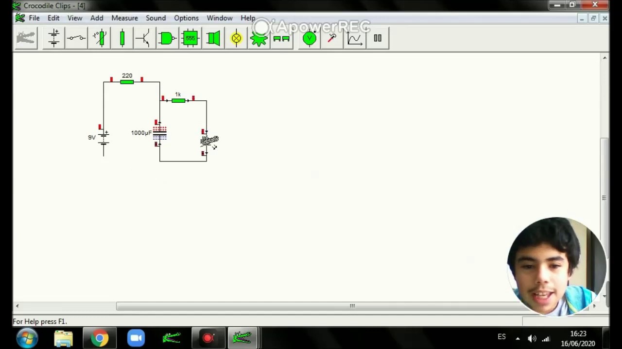 Circuitos en Crocodile Clips v3.5 - YouTube