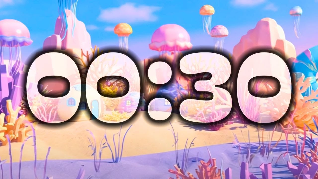 30 Seconds Minutes Countdown Timer – Cute Timers for Classroom Quiz ...