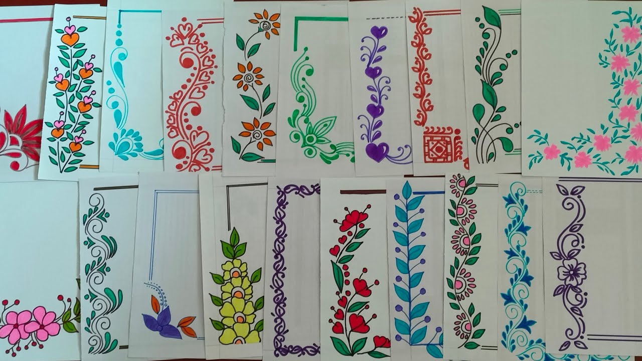 20 UNIQUE TREND ART FRONTPAGE DESIGN FOR SCHOOL PROJECT/ASSIGNMENT ...