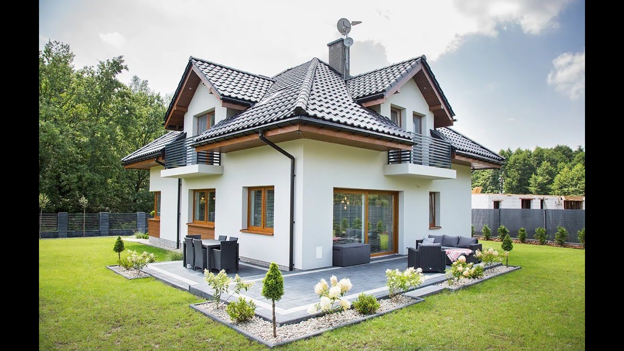 Super casa cu Mansarda si Garaj - Constructie Moderna - YouTube