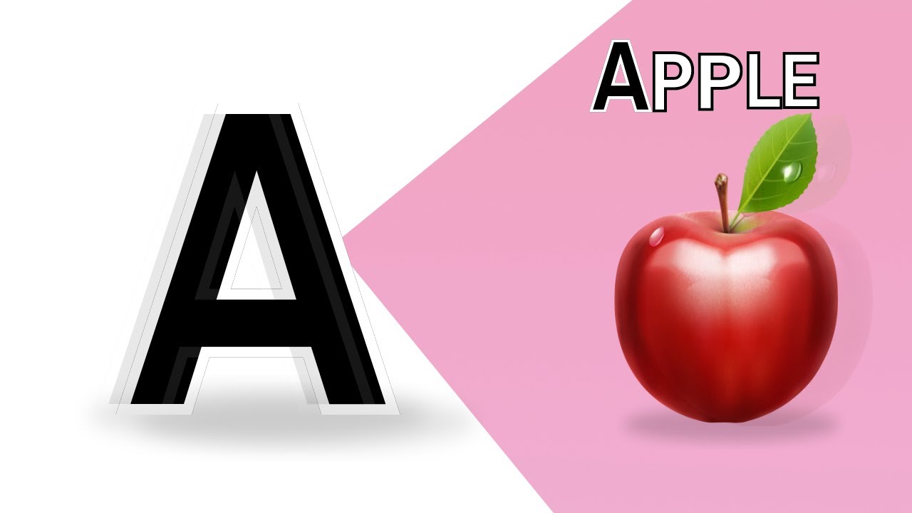 "ABC Phonics Song - Fun Toddler Learning Video, A for Apple Aa a Apple ...