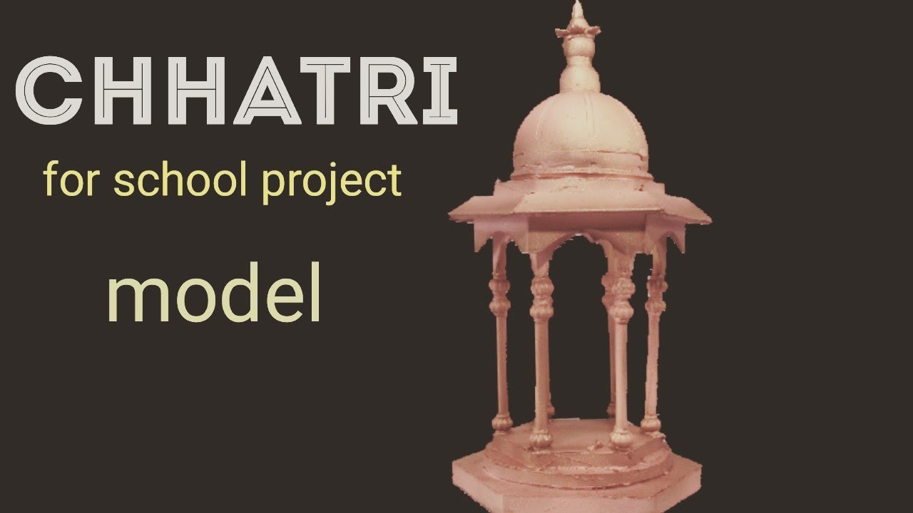 how to make model of dome (chhatri) | mugal architecture - YouTube