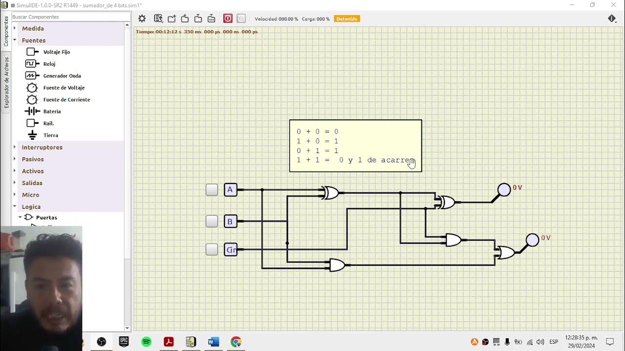 sumador completo de 4 bits. - YouTube