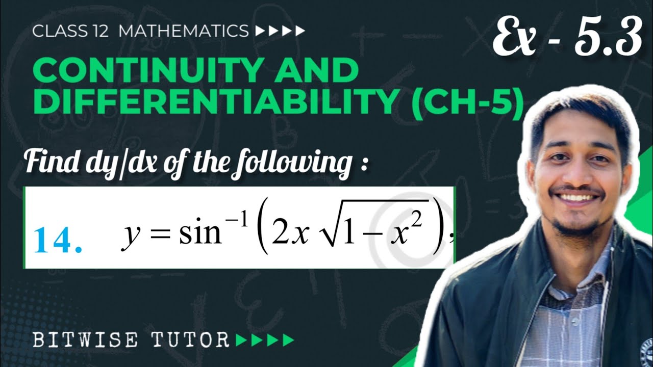 Find dy/dx if y = sin^-1 (2x√(1-x²)) | Differentiate sin inverse 2 x ...