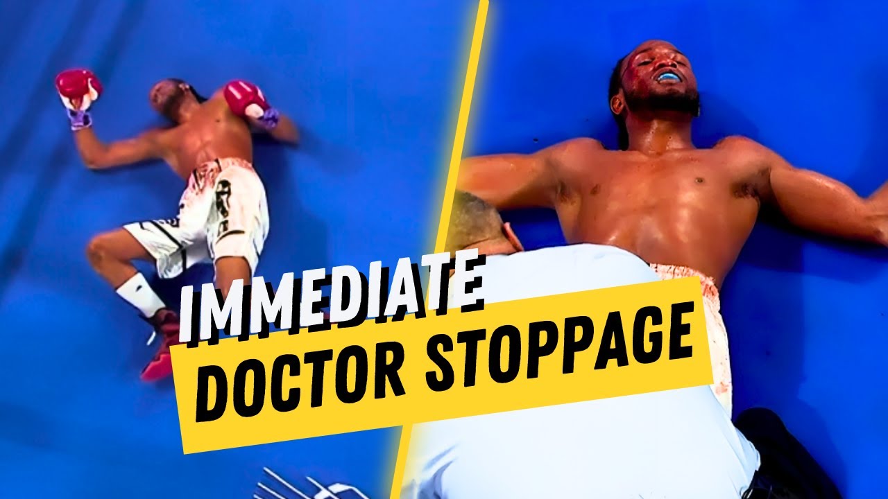 Fights That The Doctor Had To Stop #boxing - YouTube