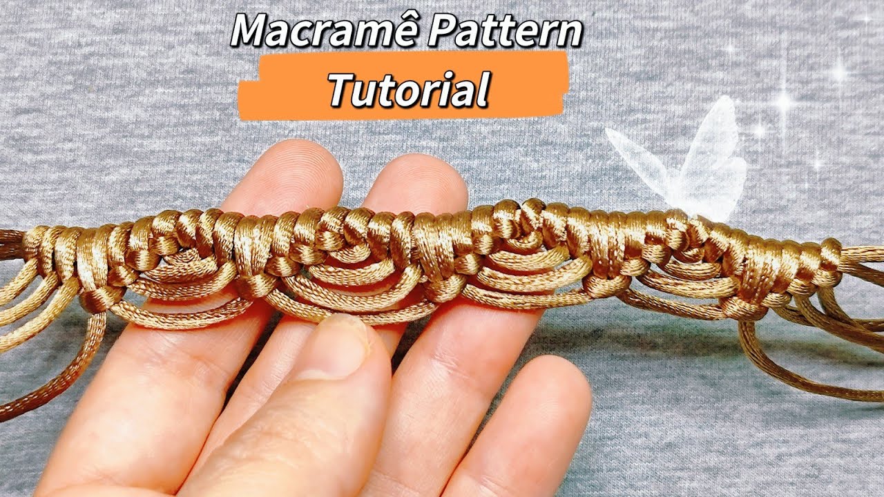 Padrão de Macramê com Laçadas –Pulseiras ou outros projetos Macramê ...